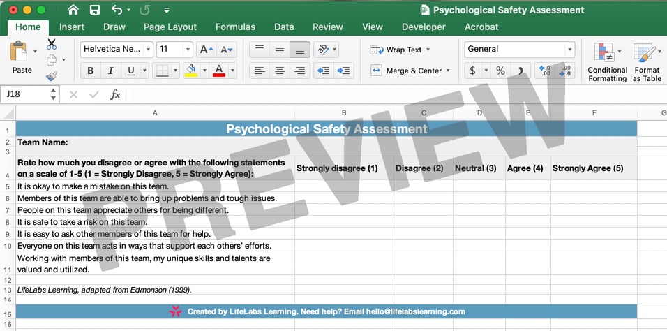 Psychological Safety Assessment